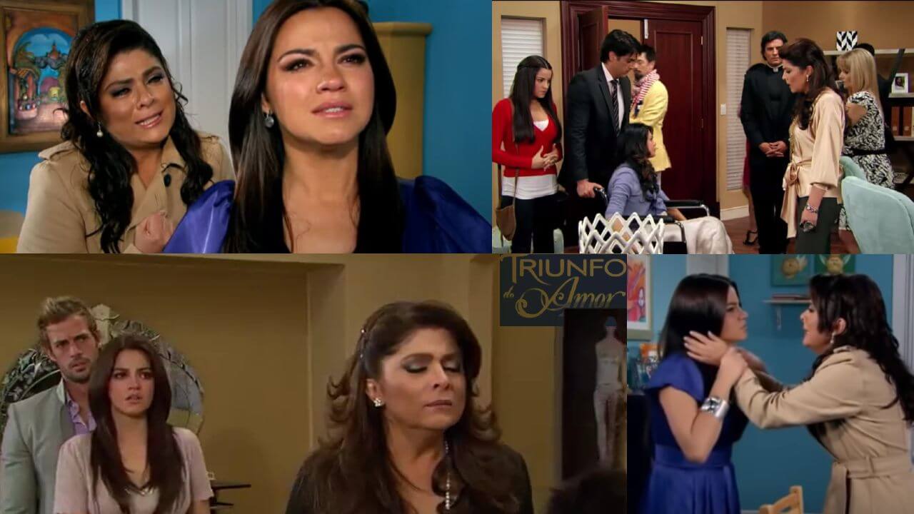 Novela “Triunfo do Amor”: Vitória se ajoelha aos pés da filha e pede ...